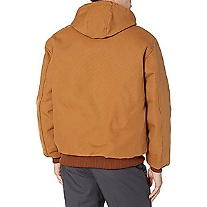 CarharttMenLoose Fit Firm Duck Insulated Flannel-Lined Active JacketBrownX-Large