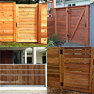 Sag Gate Kit - Set of 2 Gate Corner Bracket 90 Degree Bracket with Gate Hinges Heavy Duty for Wooden Fences - No Sag Gate Corner Brace Bracket for Doors, Driveway, Corral Gates, Wood Windows (8pc)