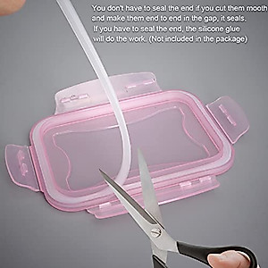 Gaskets Replacement for Glass Meal Prep Containers Universal Sealling Ring Replacement for Glass Food Storage Containers' Lid, O Ring Replacement for Lids