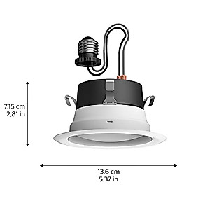 Philips Hue White and Color Ambiance Extra Bright High Lumen Dimmable LED Smart Retrofit Recessed 4" Downlight Compatible with Amazon Alexa Apple HomeKit and Google Assistant