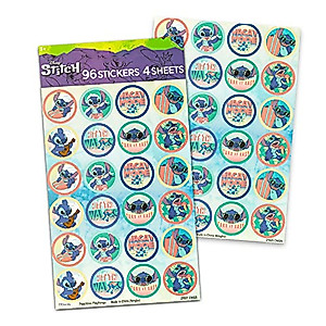 Disney Stitch Backpack with Lunch Box Set for Girls - Bundle with 11" Stitch Mini Backpack, Stitch Lunch Bag, Stickers, Tattoos, More | Lilo and Stitch Backpack