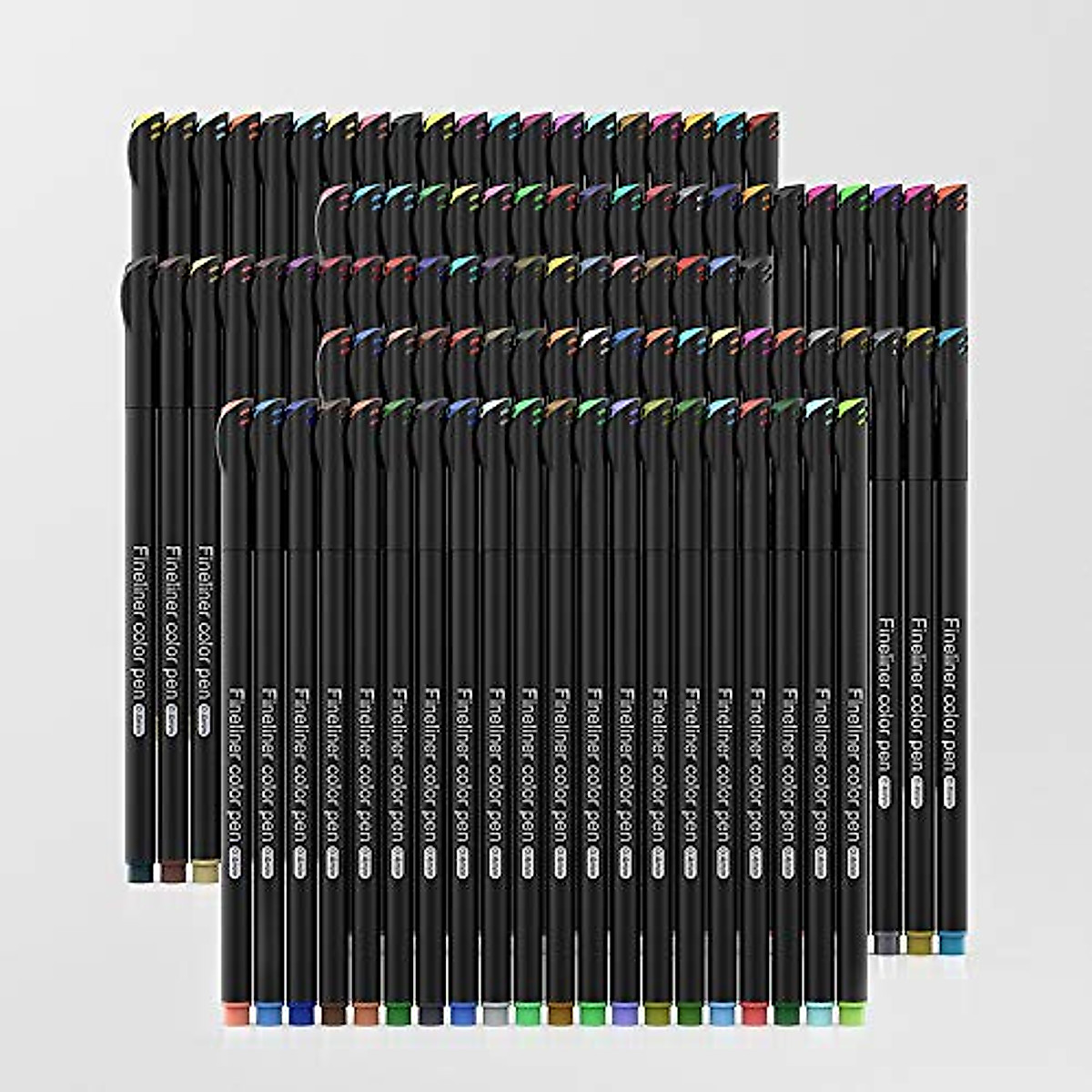 100 Fineliner Color pen, DOBMIT 0.4mm Fine Point Journal Planner Pens for Note Calendar Coloring Sketching Office School Supplies Art Projects