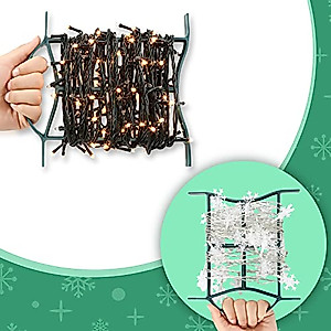 9 Pieces Christmas Light Storage Light Bulb Storage Christmas String Lights Organizer Holder Extension Cord Holder for Reel Extension Cord, Garland, Beads