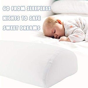 Tebery 2 Pack Bed Bumpers Side Memory Foam Pillow Pads with Waterproof Cover, Safety Sleep Bedside Guard for Toddlers,Kids,Adults and Seniors