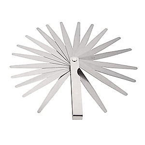 20 Blades Feeler Gauge, Universal Stainless Steel Feeler Gauge, Gap Measuring Tool/Metric Imperial Measure Hand Tool for Repairing, Checking Valves,etc