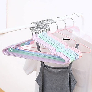 N/A Clothes Hanger Household Non-Slip Metal Drying Rack for Adult Suit Plus Length Clothing Hanger (Color : A, Size : 40 * 20cm)