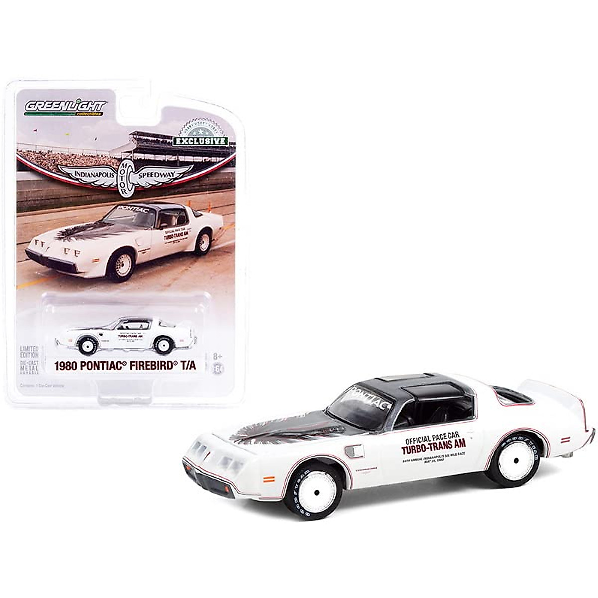 Collectibles Greenlight 30226 1980 Firebird Turbo Trans Am 64th Annual Indianapolis 500 Mile Race Official Pace Car (Hobby Exclusive) 1:64 Scale Diecast Indy 500