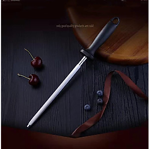 Eczixnczo Knife Sharpening Rod Steel Professional Kitchen Sharpener Honing Rods knife honing rod13 Inch Steel Rod