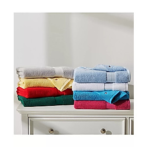Tommy Hilfiger Modern American Solid Hand Towel, 16 X 26 Inches, 100% Cotton 574 GSM (Raspberry Rose)