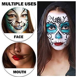 CAHIUYOA White Eye Black Stick for Sports,Professional Eyeblack Sports Football Baseball Softball White Eye Black Face Body Paint Stick Makeup