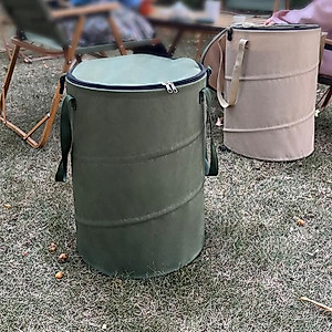 ANTING PRODUCTS Camping Pop up Trash Can, Camping Trash Can Collapsible,Pop up Trash Can with Lid,Collapsible Garbage Can for Camping,Outdoor Travel (Color C)