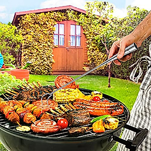 YARDWE Barbeque Grill Meat Hook Stainless Steel Double Hooks Roast Duck Hook Bacon Hams Meat Processing Butcher Hook Hanging Drying BBQ Grill Hanger Cooking Smoker Hook Tool Clothes Rack Heavy Duty