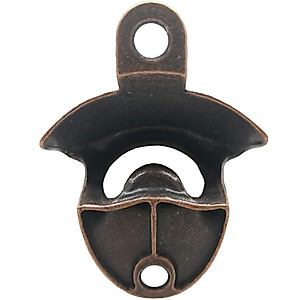 RONYOUNG 12PCS Wall Mounted Bottle Opener Vintage Beer Bottle Opener Suitable for Bars KTV Hotels Homes (Red Bronze)
