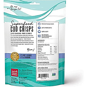 Aurora Pet Bundle Pack (3) The Honest Kitchen Superfood Cod Crisps Cod & Blueberry Dog Treats with AuroraPet Wipes