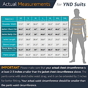 YND Men's Slim Fit 2 Piece Suit, Double-Breasted Jacket Pants Set with Tie, Solid Party Wedding Dress Blazer, Tux and Trousers Khaki