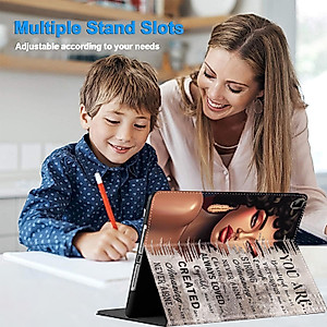 Case for iPad Pro 11 Inch 2022/2021/2020 (4th/3rd/2nd Generation),iPad Air 5th / 4th Generation 10.9 Inch (2022/2020) Case, Durable Shockproof Cover，African American Women Inspirational Quotes