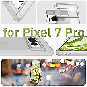 LONLI JIC - (for Google Pixel 7 Pro) - Ultra Slim Translucent Matte Case with Polishing Cloth - [Anti-Fingerprint Coating & Anti-Scratch]
