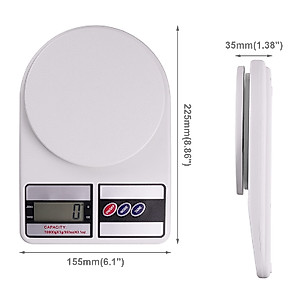 Kinstecks Digital Kitchen Scales 10KG Cooking Scales Portable Electronic Kitchen Scale with Tara Function for Home Office