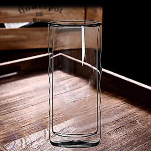 Sun's Tea(tm 20oz Wave Strong Double Wall Thermo Glasses for Beer/Tea/Coffee, Set of 2