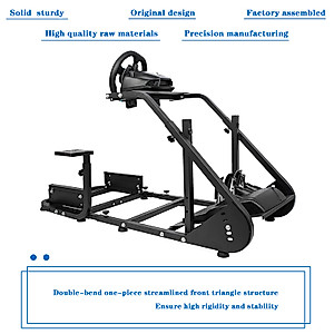 Supllueer Racing Simulator Cockpit Mountable Monitor Stand Adjustable Fit for Logitech, Fanatec,Thrustmaster, G923 G29 G920 T300 Sim Racing Cockpit, No Steering Wheel Pedal TV Seat