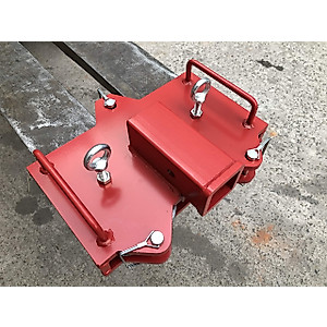 tiewards Forklift Ball Hitch Attachments 2" Trailer Hitch Receiver Fit for Dual Pallet Forks