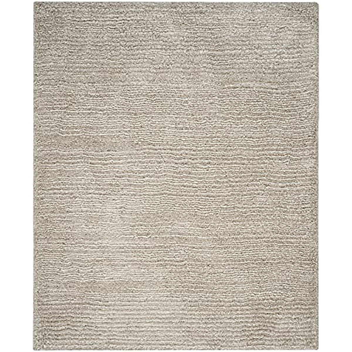 SAFAVIEH Ultimate Shag Collection 8' x 10' Sand / Ivory SGU211C Handmade Solid 1.6-inch Thick Area Rug