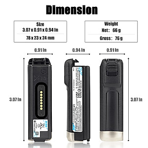 Sicimly 3350mAh Replacement Batteries fit for Zebra WT6000 WT6300 WT60A0 RS6000 RS60B0 BTRY-NWTRS-33MA-02 BT000262A01