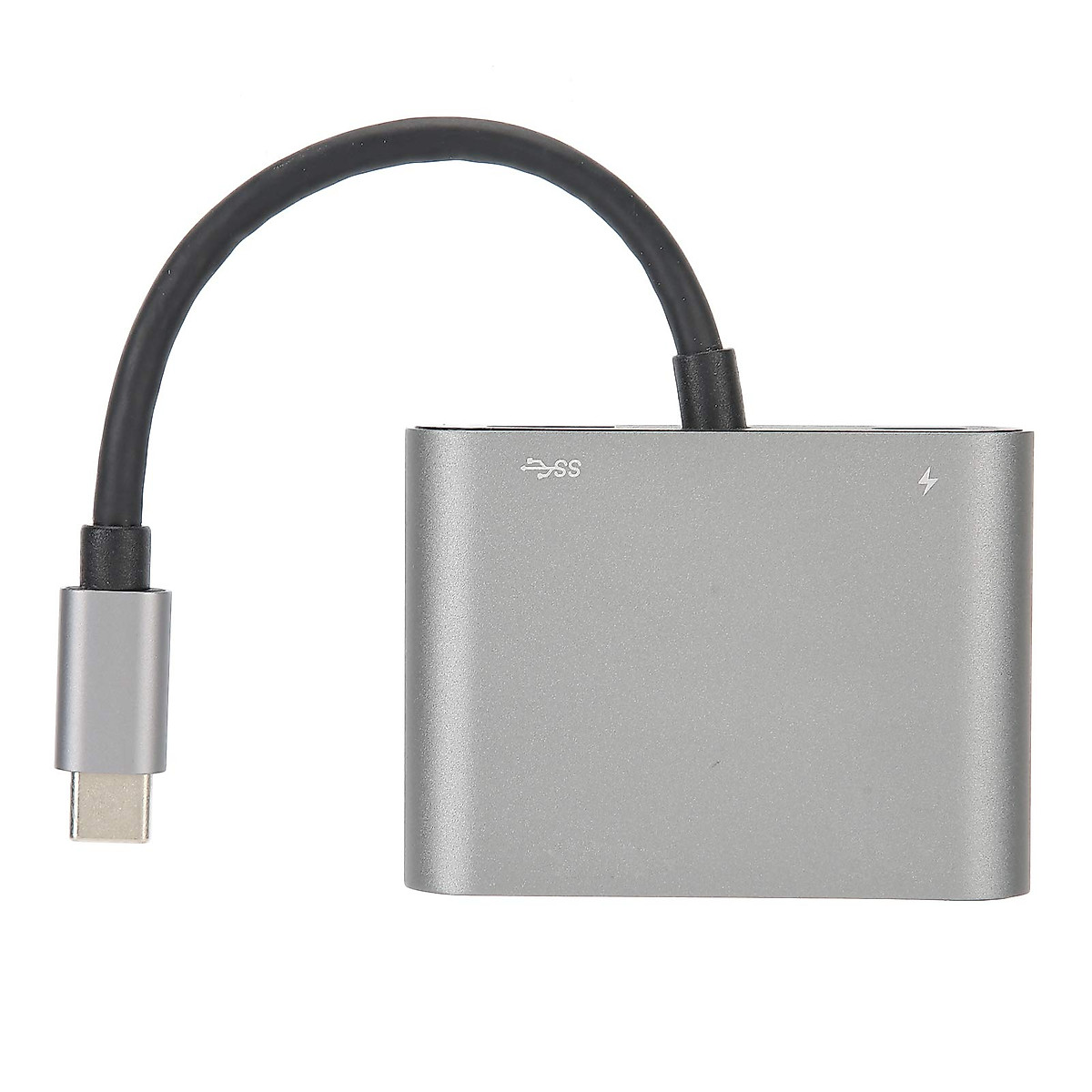 Shipenophy Type-C Hub Stable Operation 4-in-1 USB 3.0/3.1 Specifications Silver Durable Type‑C Adapter for PC Laptop Computer
