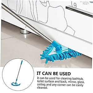 Healvian 1pc Telescopic Triangular Mop Car Wash Brush Tile Scrubber Cleaning Mop Wooden Floor Cleaner Floor Scrubbers Household Cleaner Home Telescopic Mop Household Supplies Tub