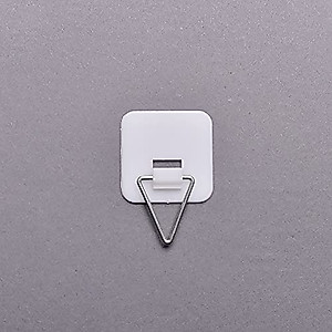 KUAXIE 40 Pieces Invisible Adhesive Plate Hanger Vertical Plate Holders for Plate Pictures Wall Art Decor Supplie(Small Square)