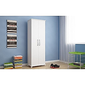 Atlin Designs Traditional Wood Shoe Closet in White