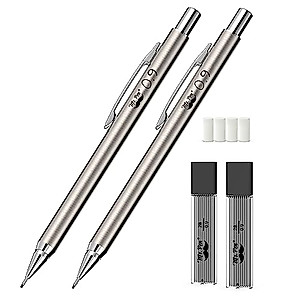 Mr. Pen- Mechanical Pencils, Metal, 0.9mm, 2 Pack, Drafting and Lead Pencils