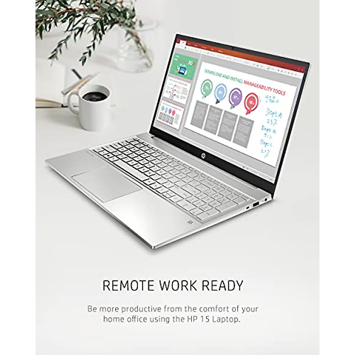 HP Pavilion 15 Laptop, AMD Ryzen 5 5500U, 8 GB RAM, 512 GB SSD, 15.6” HD Touchscreen, Windows 10 Home, Thin, Lightweight Computer with Webcam, Business, Study, & Entertainment (15-eh1010nr, 2021)