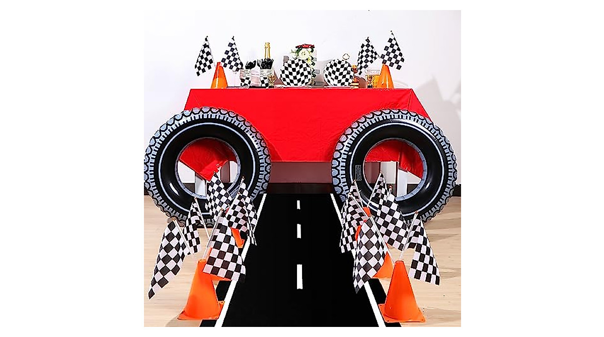 Irenare 205 Pcs Car Birthday Party Supplies