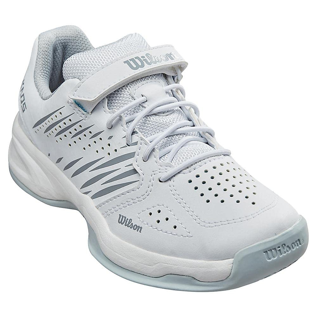WILSON KAOS 2.0 K (Little Kid) White/Pearl Blue/Vivid 13 Little Kid Medium