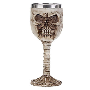 VOSAREA Halloween Skull Wine Goblet Cup Vintage Wine Glass Drinking Cup Water Mug Toasting Cup Kitchen Accessories
