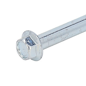 10pcs Carbon Steel Half Thread Hex Head Lengthened Wear Resistance Standard Size High Hardness for Lawn Mower (10*285)