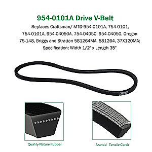 POSFLAG 753-0613 Snowblower Auger Kit Replaces 721-0287, 731-0780, 731-0782, 31-0781, 931-0782A with 954-0101A Drive Belt 954-04032B Drive Belt 946-0910A Clutch Cable for MTD Snowblower Parts Tillers