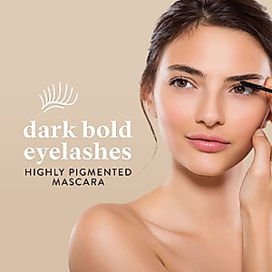 Bliss Touch - Guilty Lashes Mascara Black Volume and Length, Black Mascara with Silicone Brush, Eye Makeup with Argan Oil, Aloe Vera, and Vitamin E