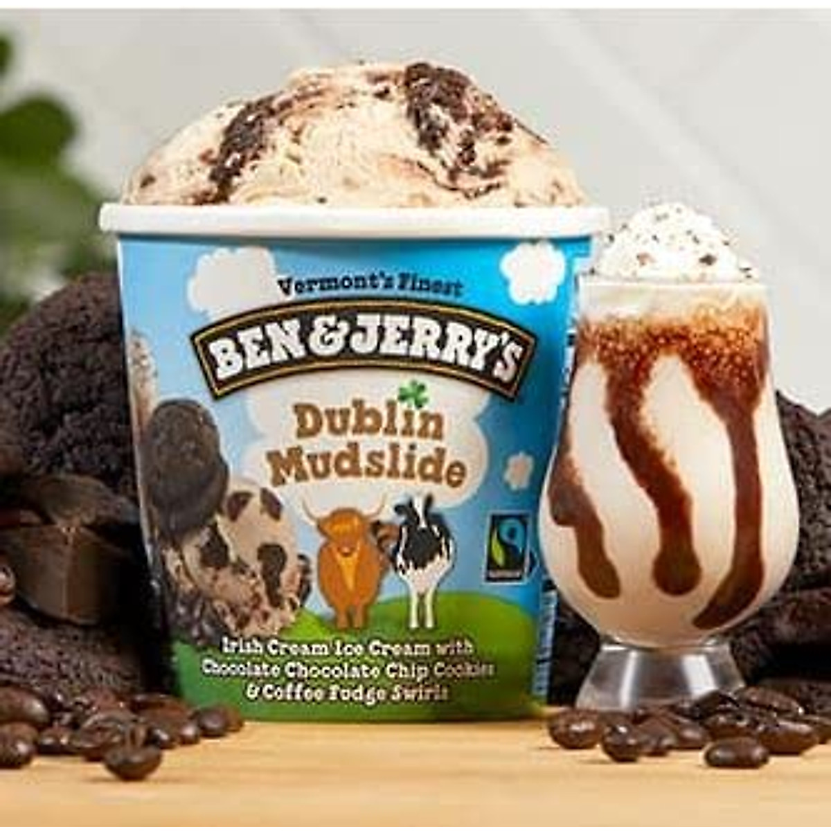 Ben & Jerry's Dublin Mudslide Ice Cream Pint (Pack of 8)