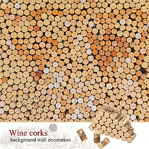 150 Pcs Natural Wine Corks 7/8" x 1 3/4" Wood Straight Corks Wine Bottle Corks Stopper Wine Making Bottles Corks for Corking Homemade Making Art Projects DIY Crafting Leakproof Decorative