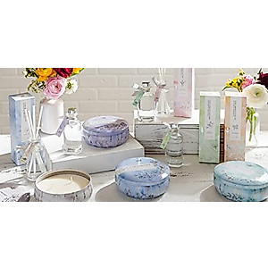 Pre de Provence Heritage Home Fragrance Collection Three Wick Candle Tins, 10.5 oz, White Gardenia