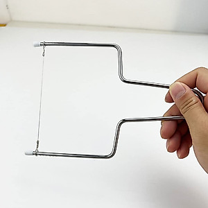 SHERCHPRY Stainless Steel Cheese Slicer 3pcs Cheese Slicer Stainless Steel Cheese Cutter Thin Butter Slicer Wire Butter Cutter Food Slicer Cheese Knives Cheese Block Shaver for Kitchen