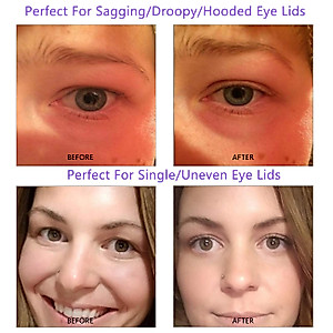 336Pcs Invisible Single Side Eyelid Tape Stickers, Eyelid Lifter Strips for Droopy Hooded Eyes, Eyes Makeup, Uneven Mono-eyelids