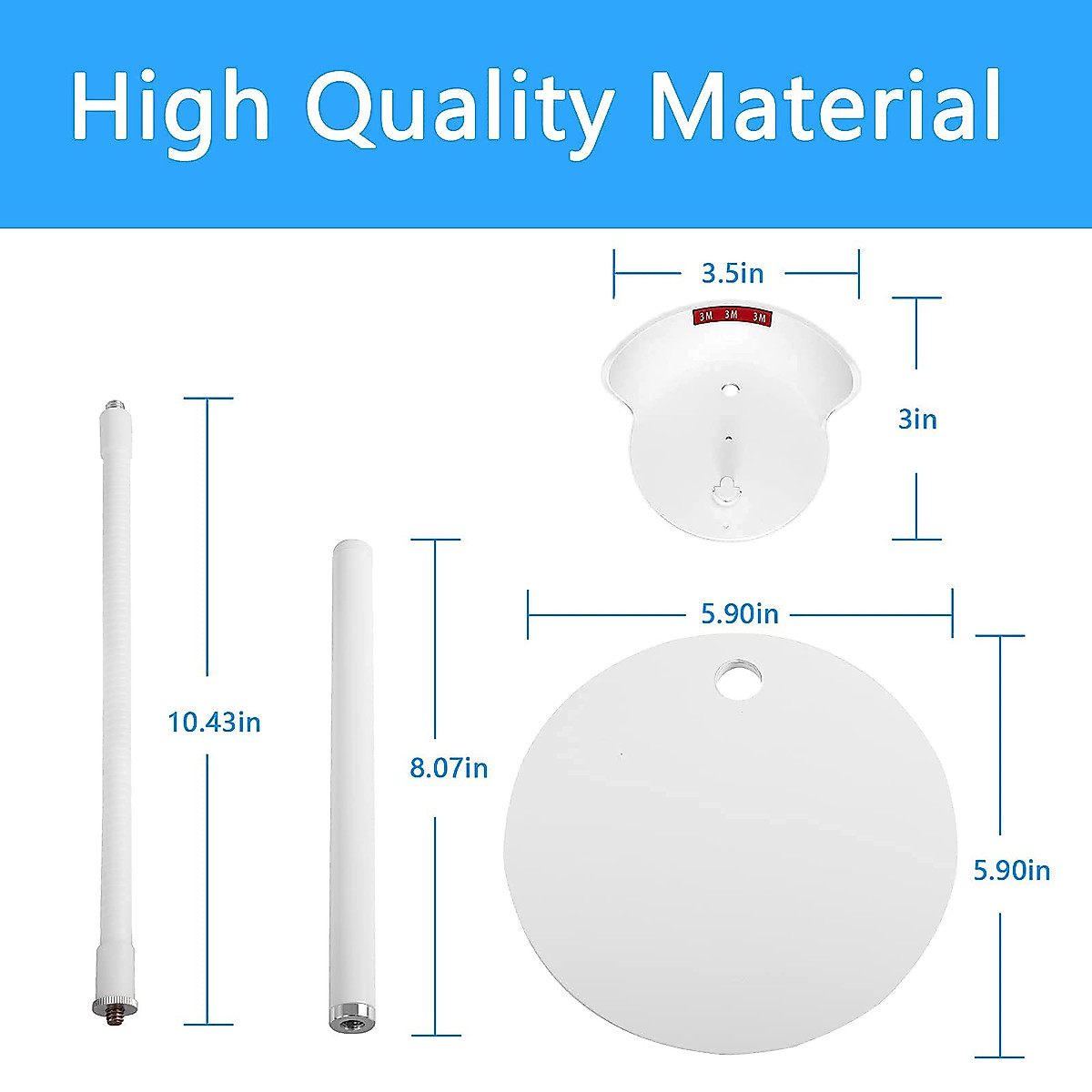 Koroao Baby Monitor Mount,Universal and Flexible VAVA and Hipp Baby Monitor Camera Mount Sturdy Baby Monitor Bracket Compatible with VAVA/Hipp Baby Monitor, No Tools or Wall Damage Required