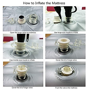 QDH SUV Air Mattress - Thickened Car Bed Back Seat Mattress - Portable Car Mattress for Vehicle Cushion Air Bed Inflatable Mattress Car Bed with Air-Pump - Camping Mattress for SUV