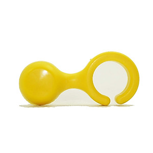 AUXPhome Easy Fit All Cane/Crutch/Walking Stick Support Clip Holder Grip Aid (Yellow) / Clip On Table Rest， and Elastic Wrist Strap (Black) / Keep Your Walking Cane Within Reach. - Universal