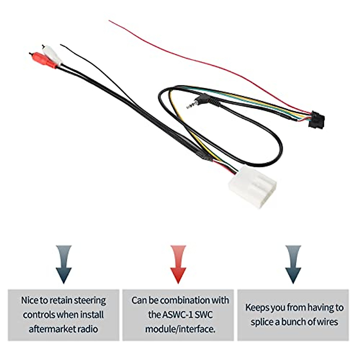 RED WOLF Steering Wheel Control Wire Harness Replacement for Toyota 2003-2014 Lexus Scion Factory SWC Retain Add-on Aftermarket Radio Stereo Install