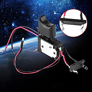 Electric Drill Trigger Switch, 7.2 V - 24 V Lithium Battery Cordless Convenient Electric Drill Speed Adjust Control Trigger Switch for Power Tools