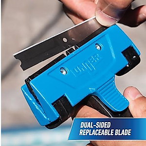 Unger 987300, 12 inch Professional 4" All-Purpose Scraper Replacement Blades (10 pack), Window, Glass, & Floor Scraper, Adhesive, Paint, Sticker, and Gum Removal, Dual-Sided, 10 Count